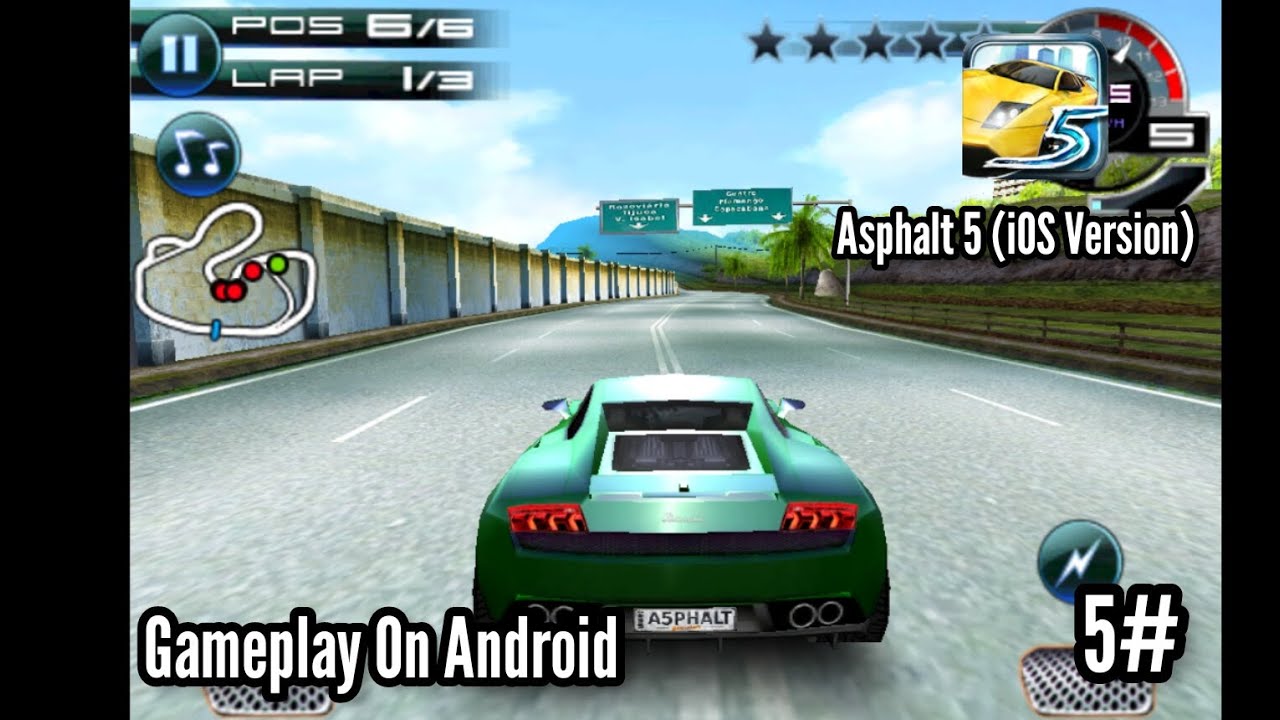 Asphalt 5 (iOS Version) On Android Gameplay 5# - YouTube
