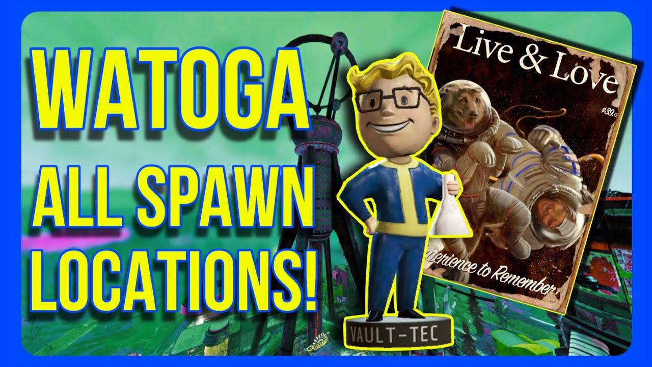 Watoga Bobbleheads & Magazines ALL 14 Spawn Locations! Fallout 76 - YouTube