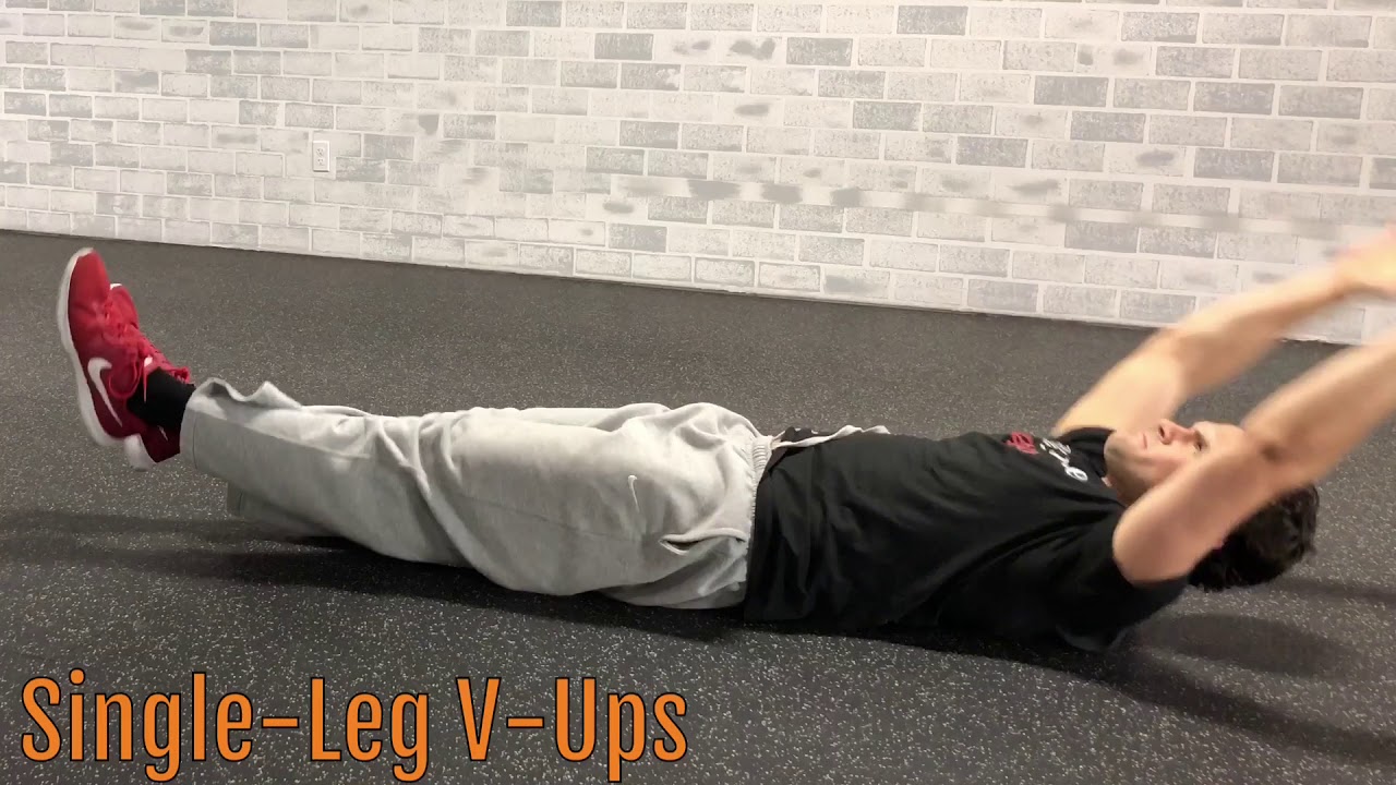 How-To: Single-Leg V-Ups - YouTube