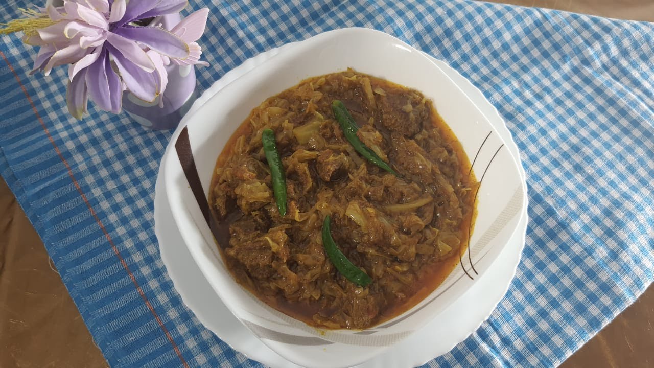 Mutton With Cabbage Curry - Desi Style - YouTube