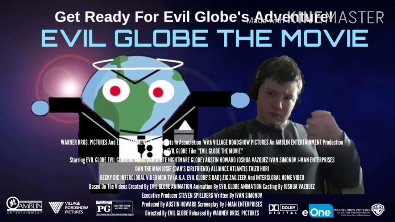 Evil Globe The Movie Poster 2020 For Evil Globe Animation, Blue Square ...