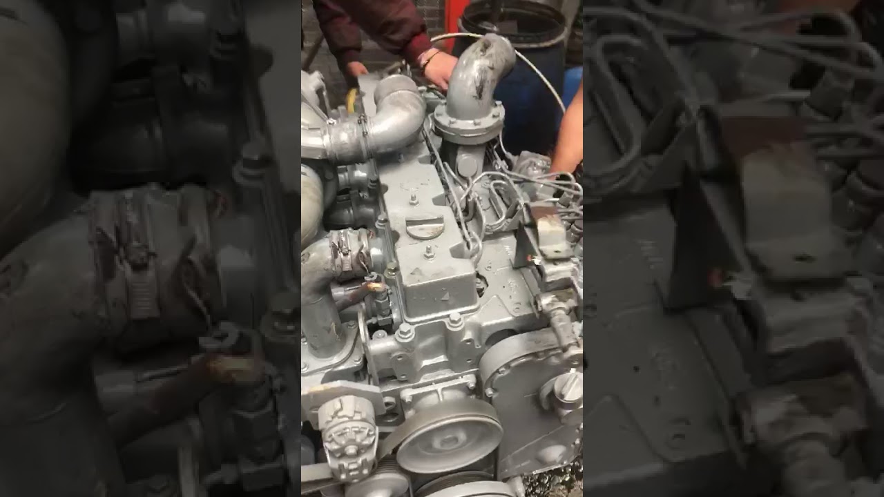 Motor Cummins 6ct 210 hp - YouTube