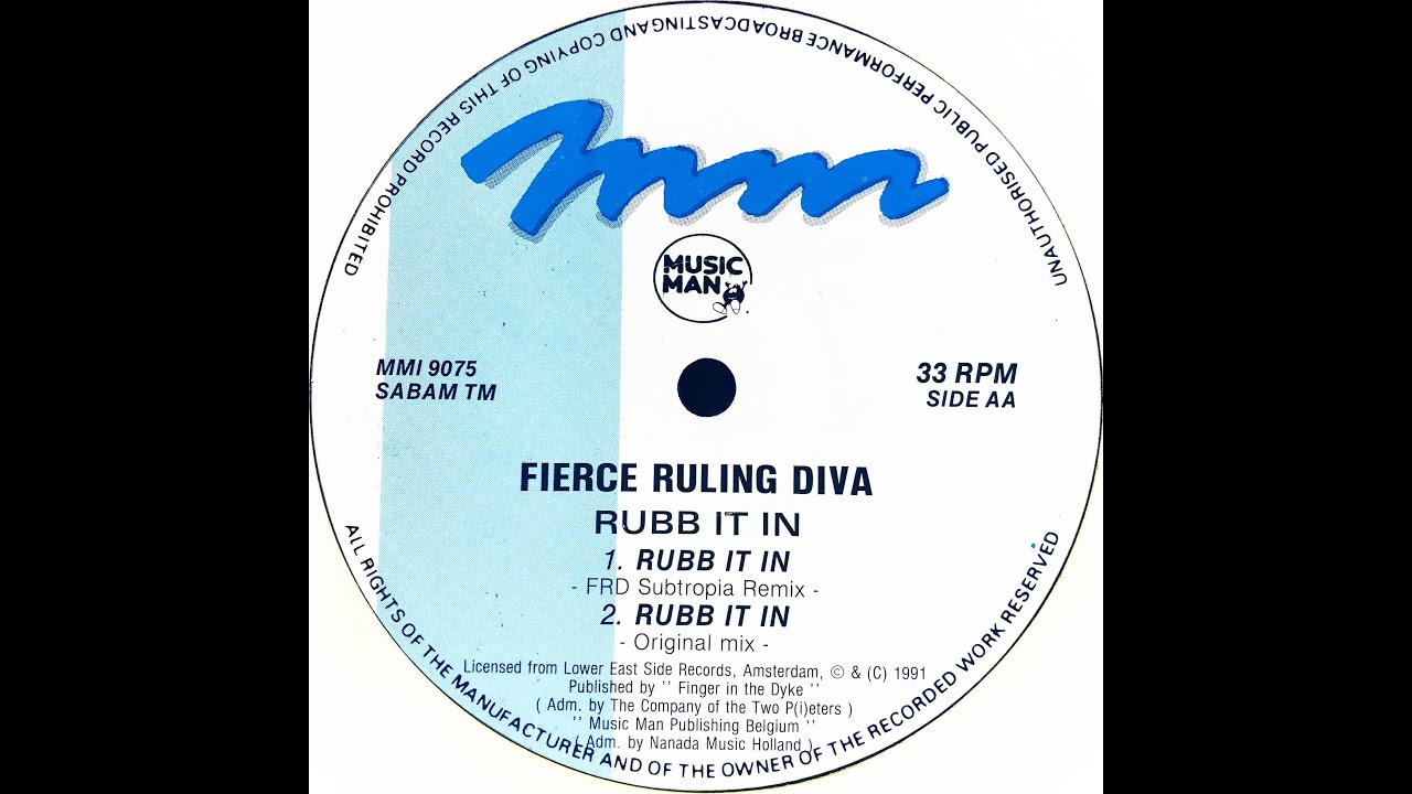 Fierce Ruling Diva • Rubb It In (FRD Subtropia Remix) (1991) - YouTube
