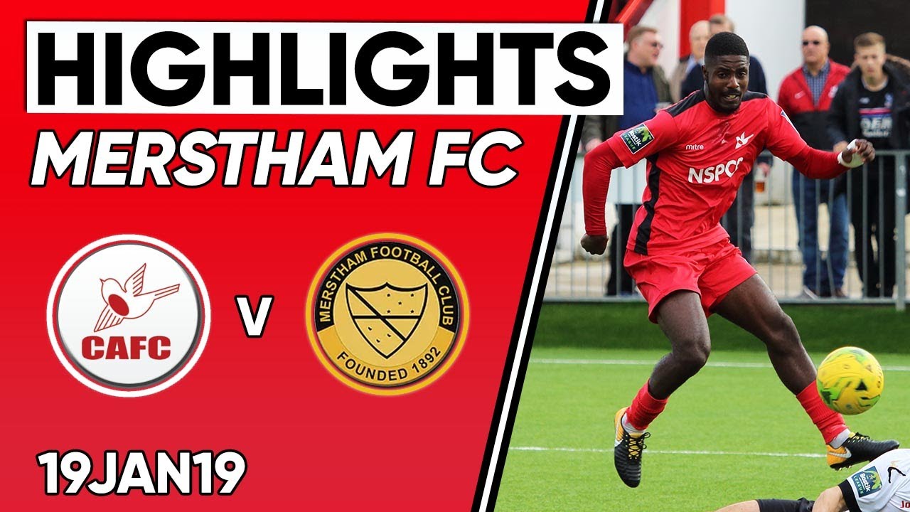 Highlights - Carshalton Athletic vs Merstham FC | 19th January 2019 ...