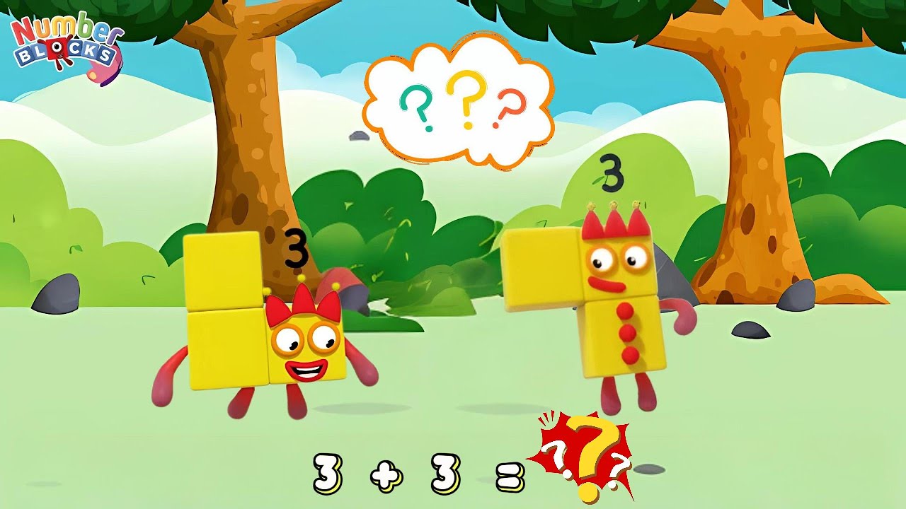 ADDITION OF 2 SAME STEP SQUAD NUMBERBLOCKS | LEARN TO ADD TWO NUMBERS ...