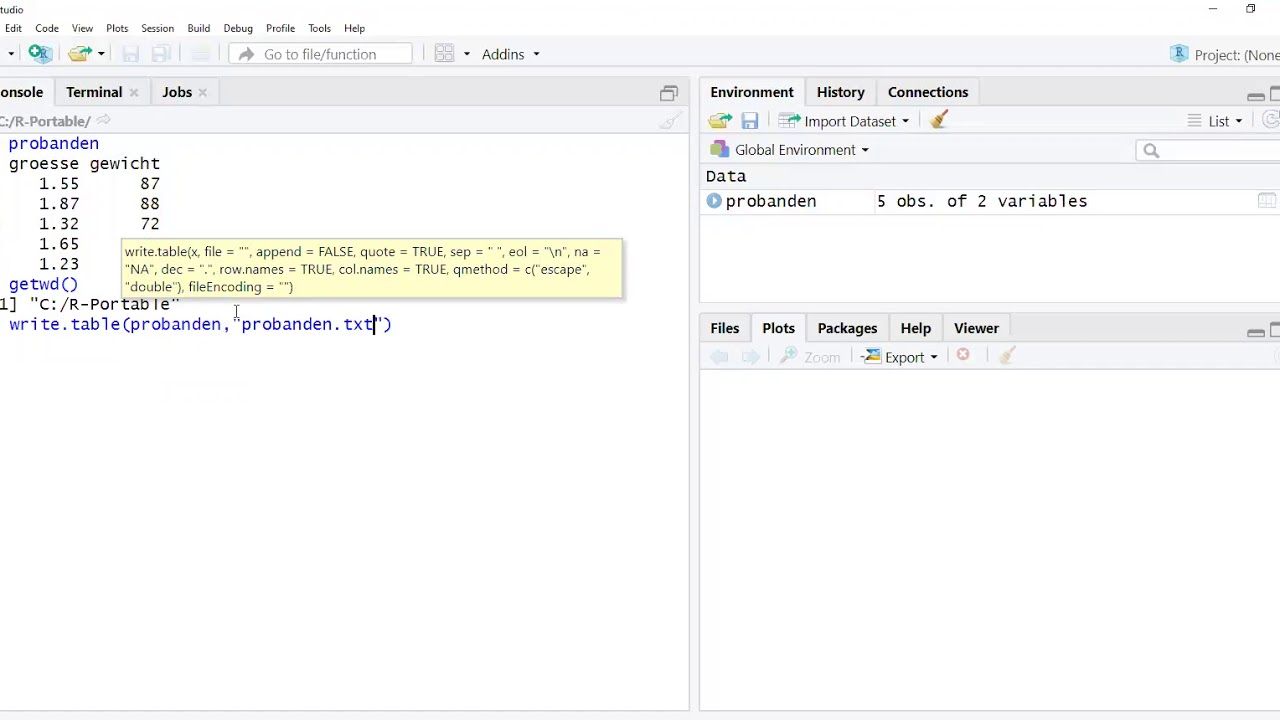 R-Screencast 03: Daten in R abspeichern und laden - YouTube