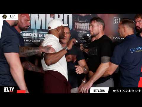 DARREN TILL & YOEL ROMERO HAVE TO BE SEPARATED BY SECURITY AFTER FIVE MINUTE FACE OFF