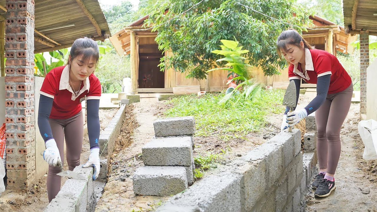 Building Brick Embankments – Digging and Leveling Land for New Project ...