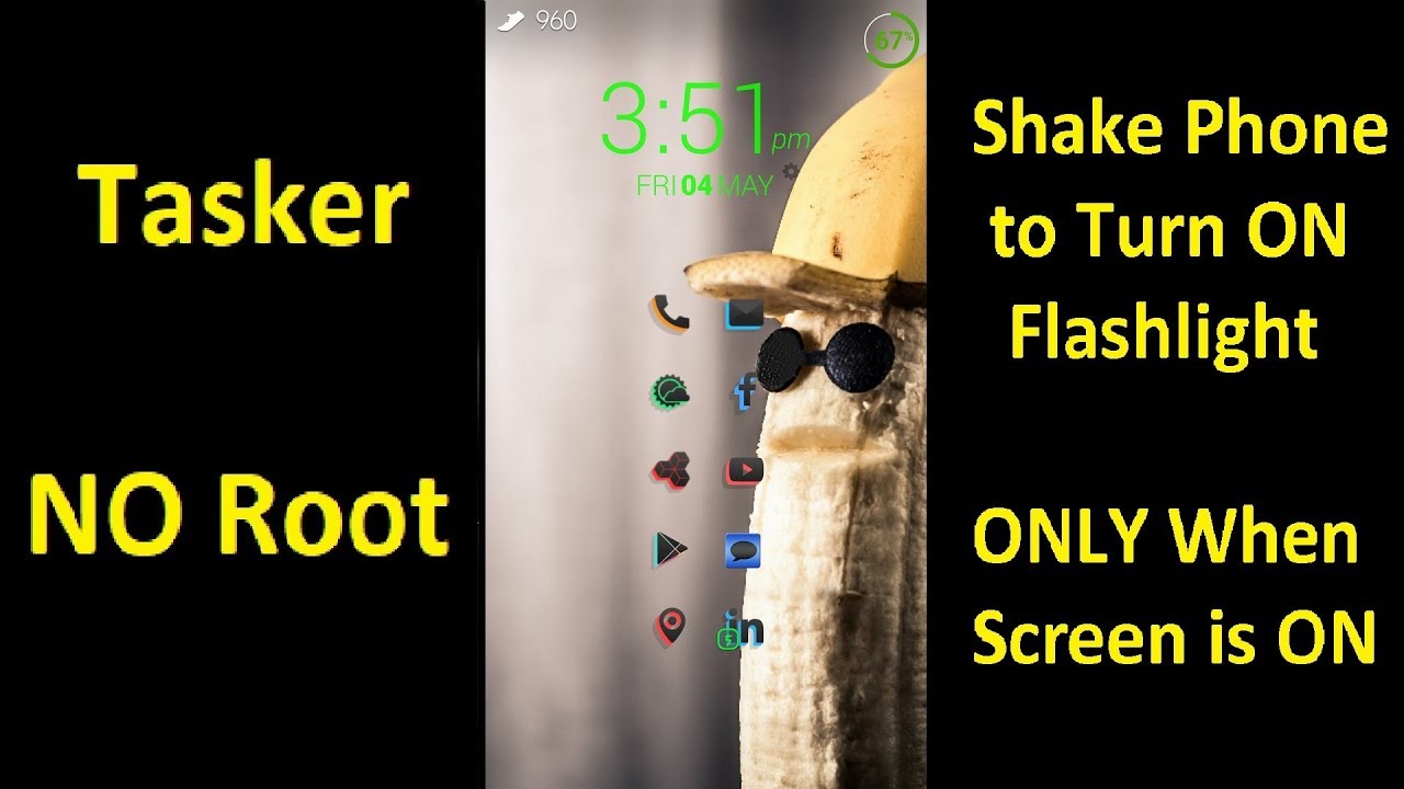 Shake your phone (left and right) to toggle the flashlight - YouTube