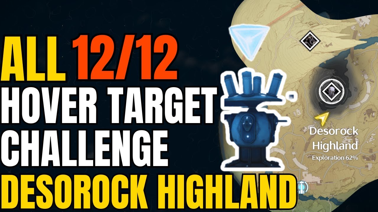 All 12/12 Hover Target Challenge in Desorock Highland | Complete Guide ...