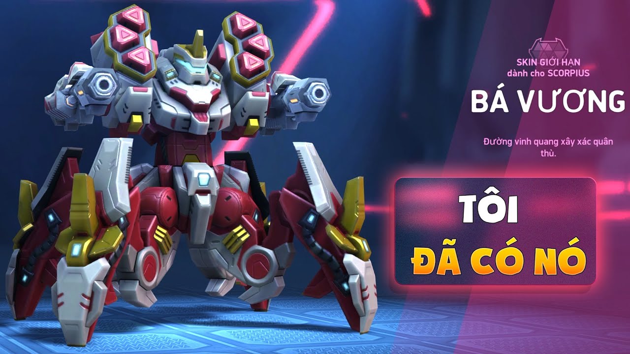 Lấy Skin BÁ VƯƠNG của Scorpius - Mech Arena - YouTube