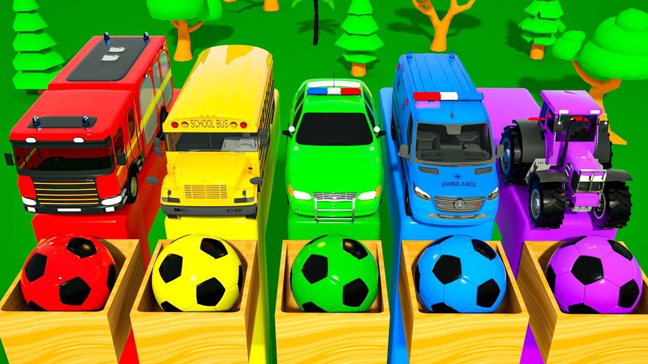 Finger Family Song | Learn Colors with School Bus | Baby Nursery Rhymes ...