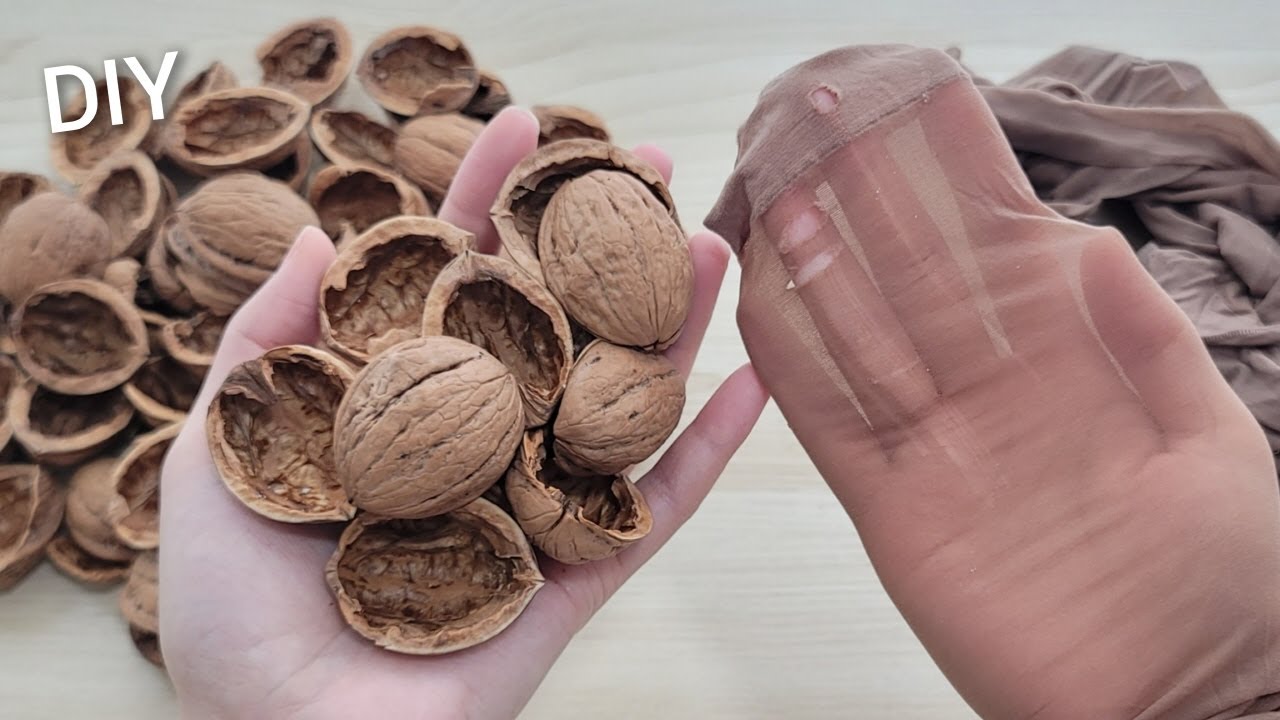 Genius Idea ! Don't throw away your old stocking and walnut shells ...