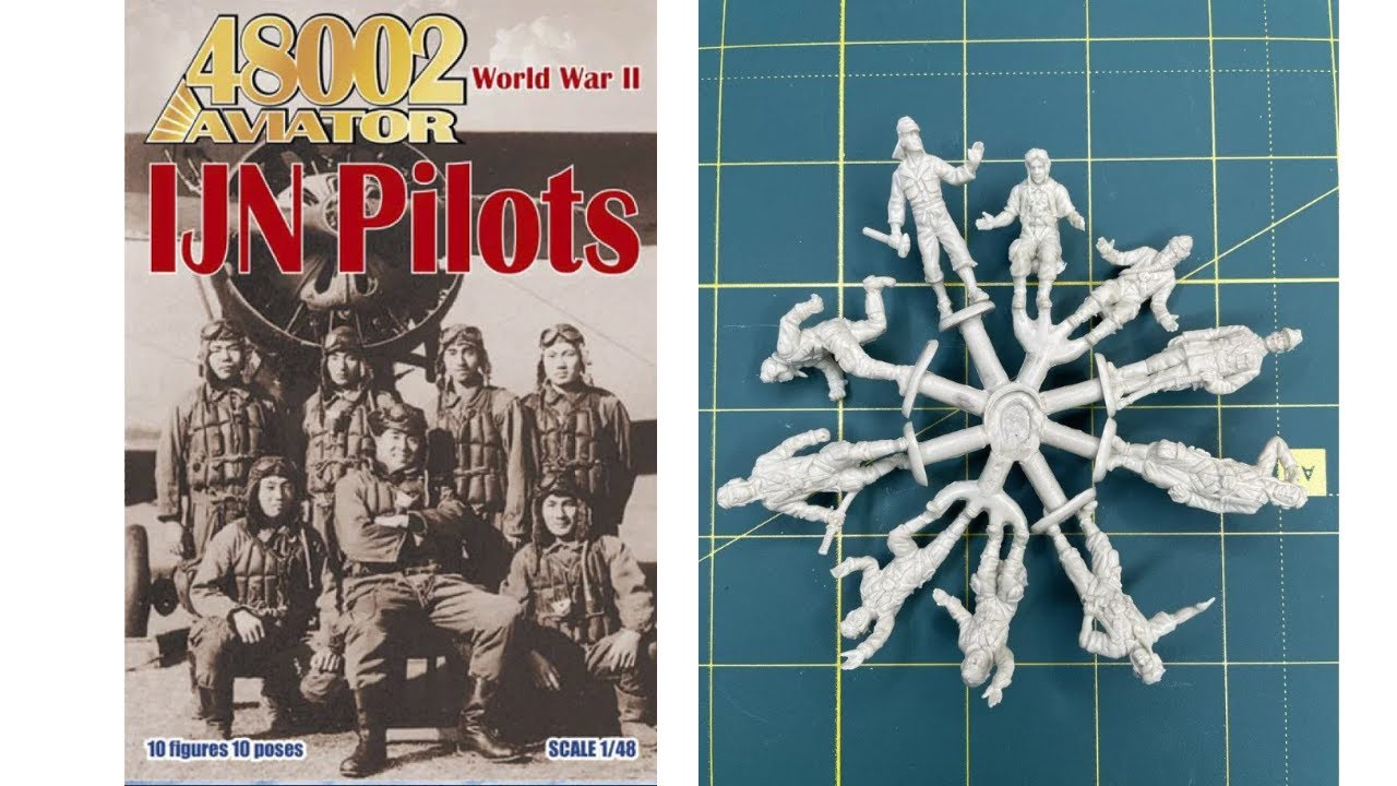 Unboxing AVIATOR 48002 - 1/48 - IJN Pilots World War II, 10 figures in ...