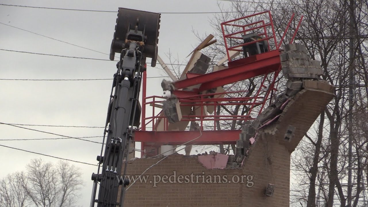 Fire Station Demolition, Fairfax - YouTube