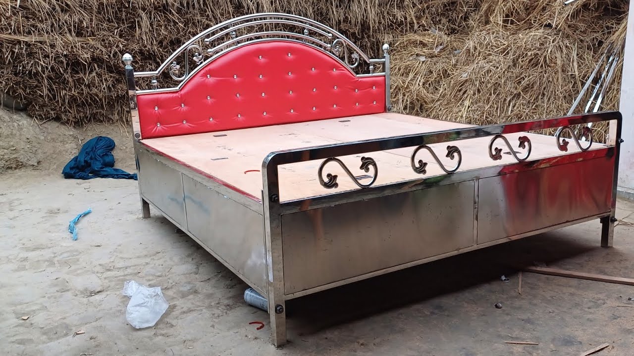 #steel Dabal Bed 6×6 box me||डबल बेड 6×6 दिवान मे सादी के लिए||💯💯# ...
