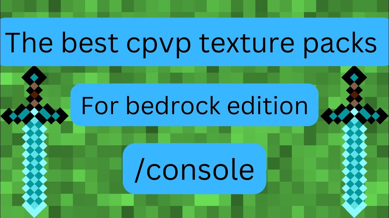 The best cpvp texture packs for bedrock edition - YouTube