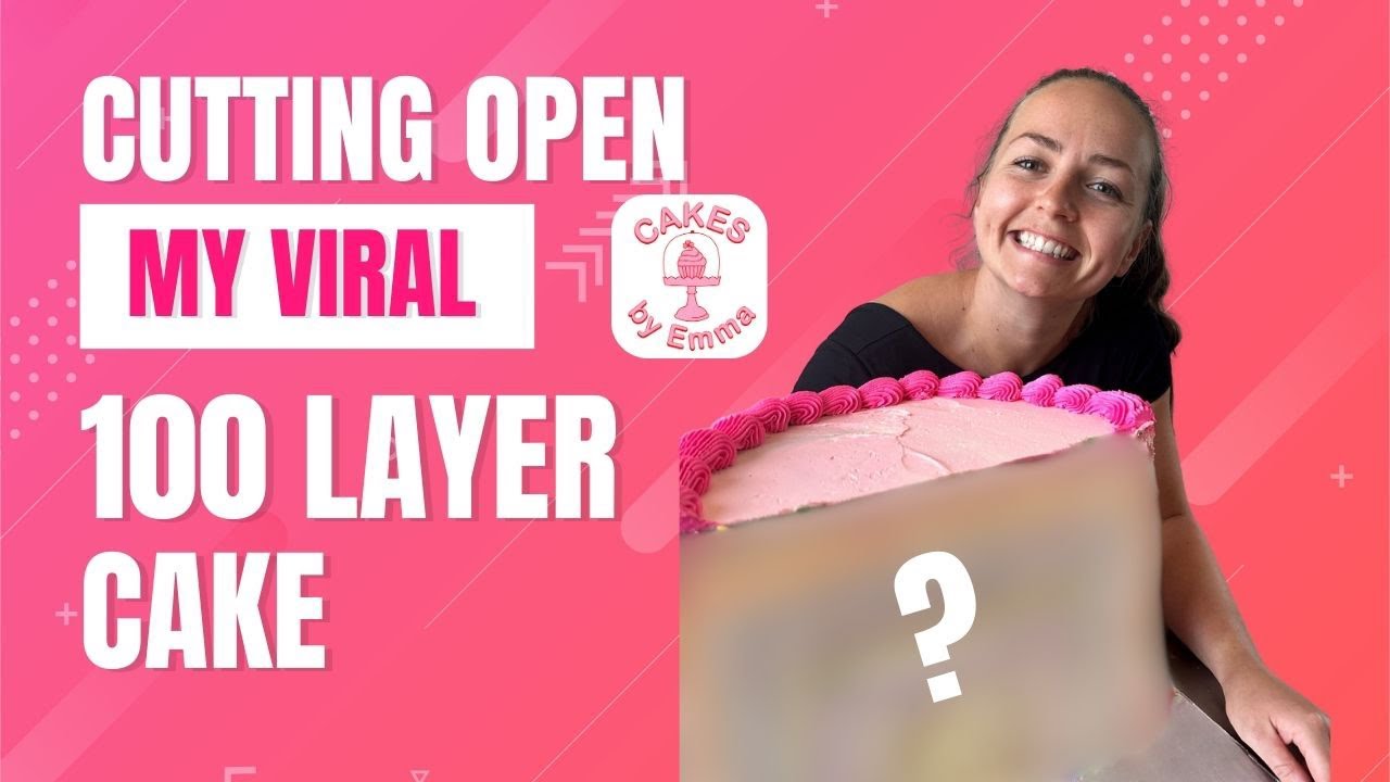 Cutting Open the Viral 100 Layer Cake - YouTube