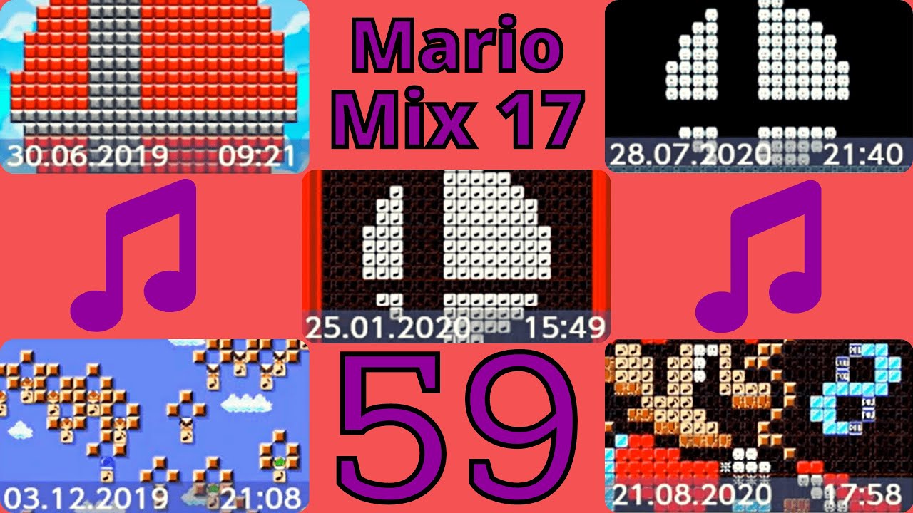 059 🎵 Mario Mix 17 🎵 Listen To Music 👷 Super Mario Maker 2 👷 [No ...