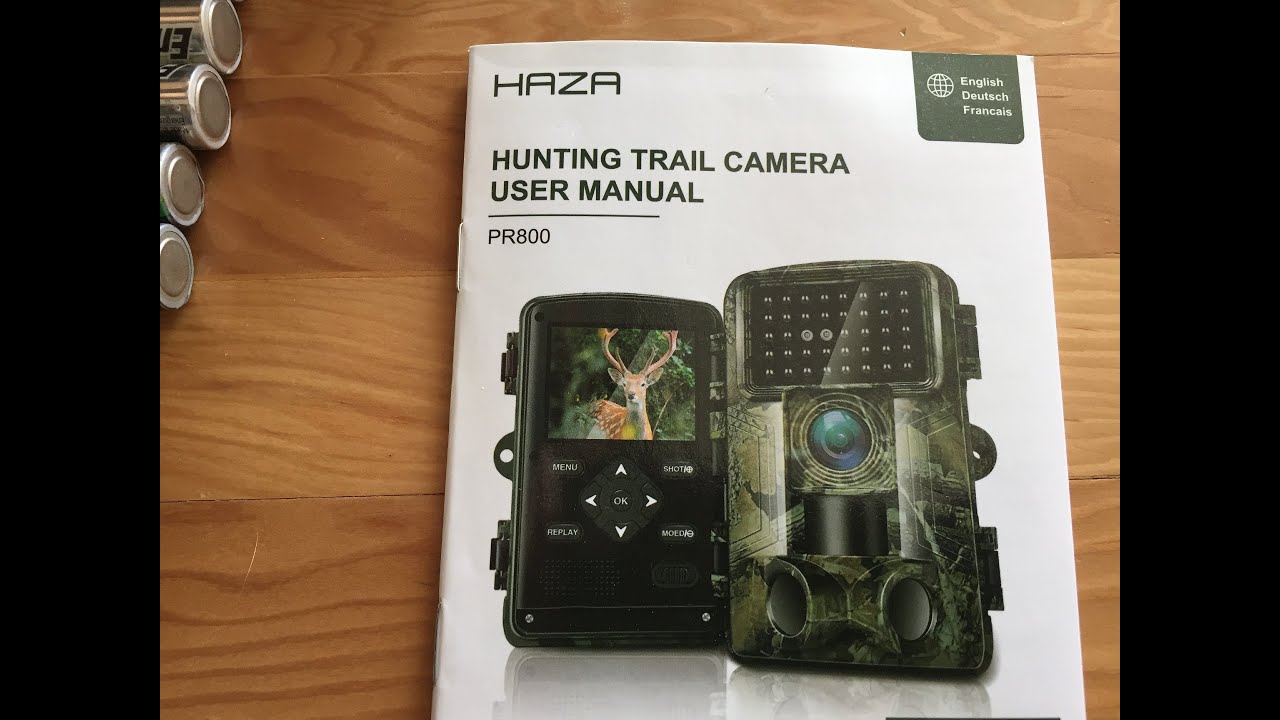 haza trail camera pr800.. unboxing and set up - YouTube