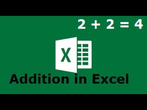 Addition in Excel | Totaling Formula | How To Do Addition | How to Add ...