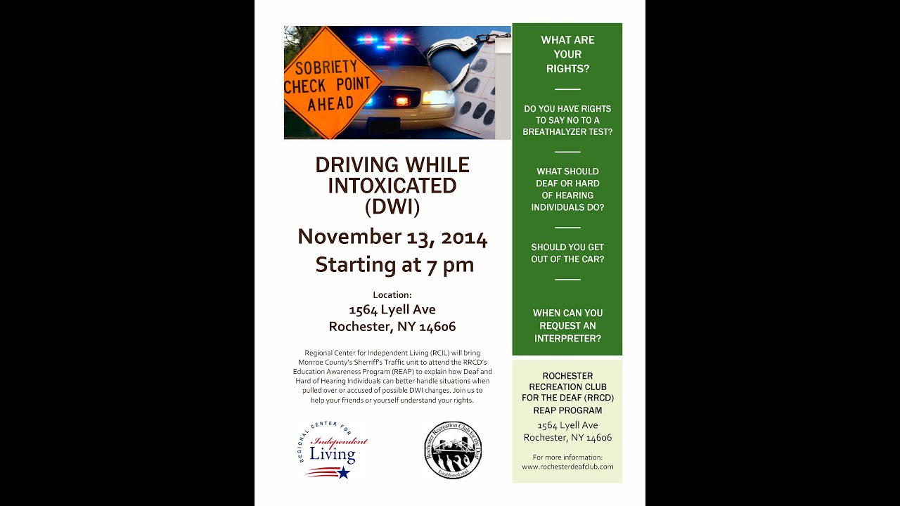Driving While Intoxicated (DWI) presentation at RRCD - YouTube