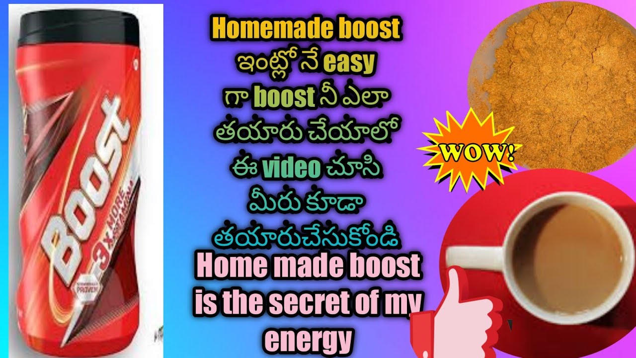 How-to prepare boost at home/Home made boost/preparation of boost at ...