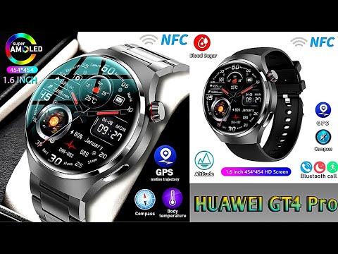 HUAWEI GT4 Pro GPS NFC Smart Watch - YouTube