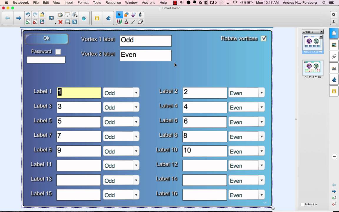 Vortex Sort in Smart Notebook - YouTube