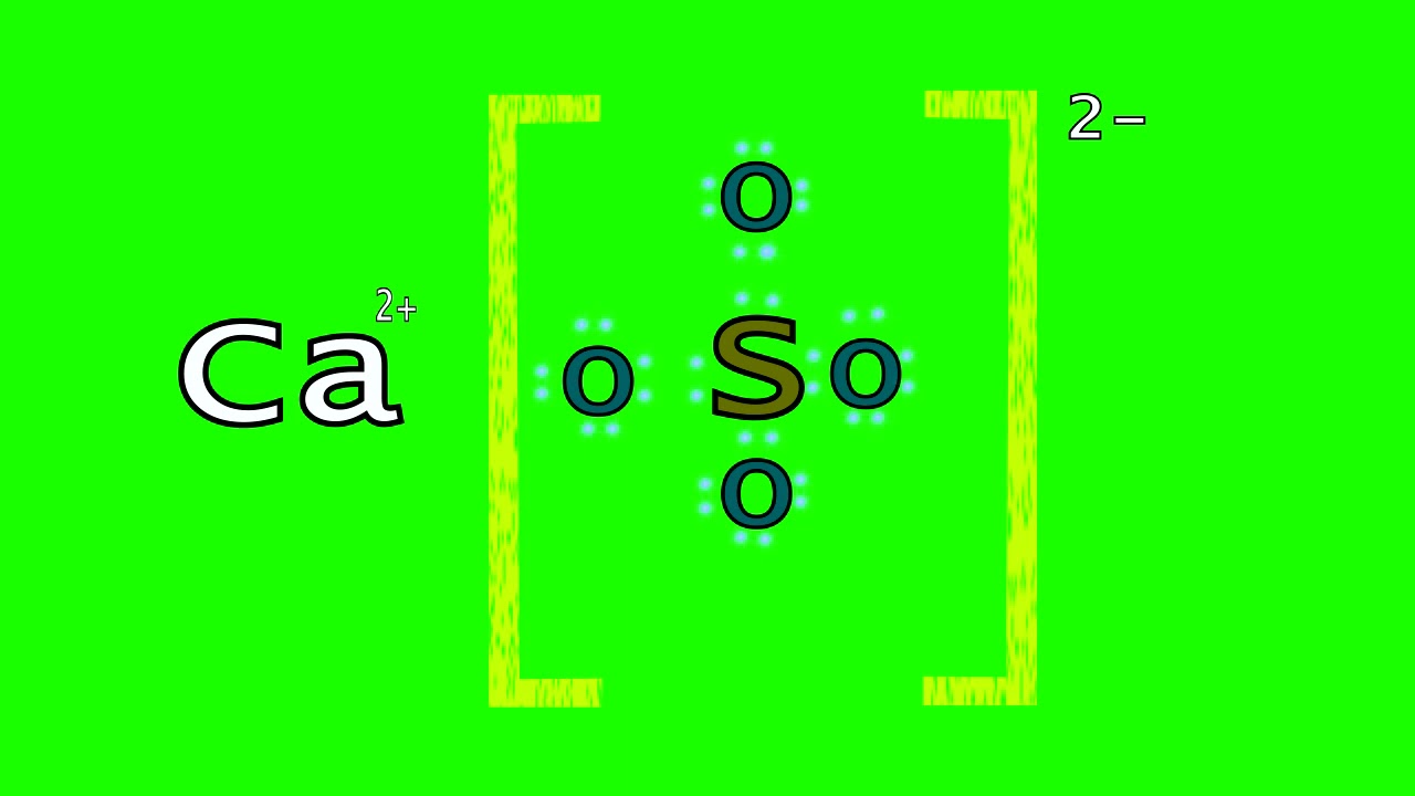 Lewis structure of calcium sulfate - YouTube