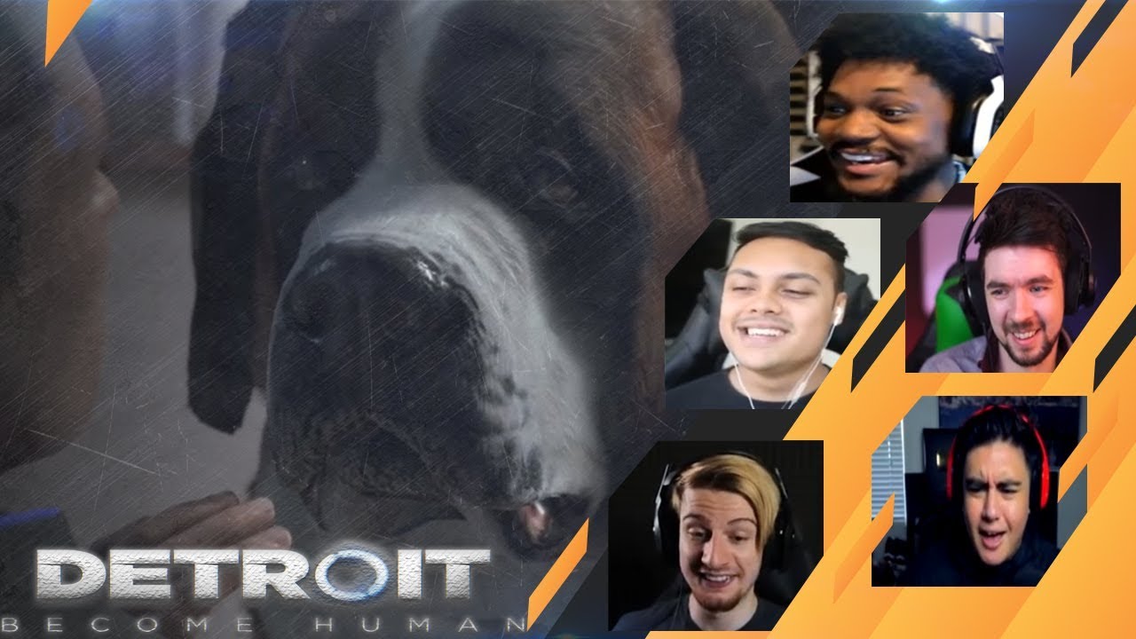Gamers Reactions to CONNOR MEETING SUMO (DOG) | Detroit: Become Human ...