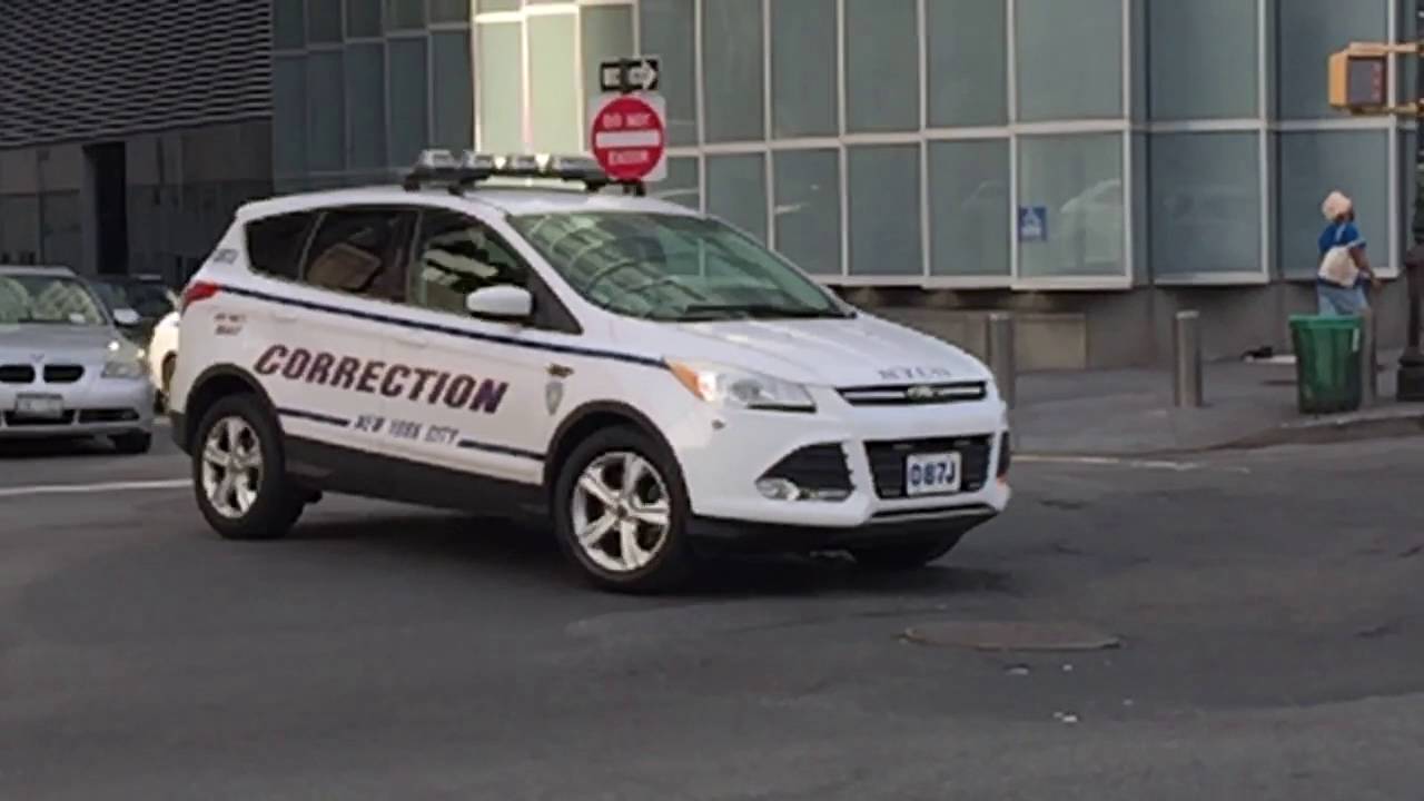 NYC CORRECTIONS SUPERVISORS UNIT CRUISING BY ON 161ST STREET IN ...