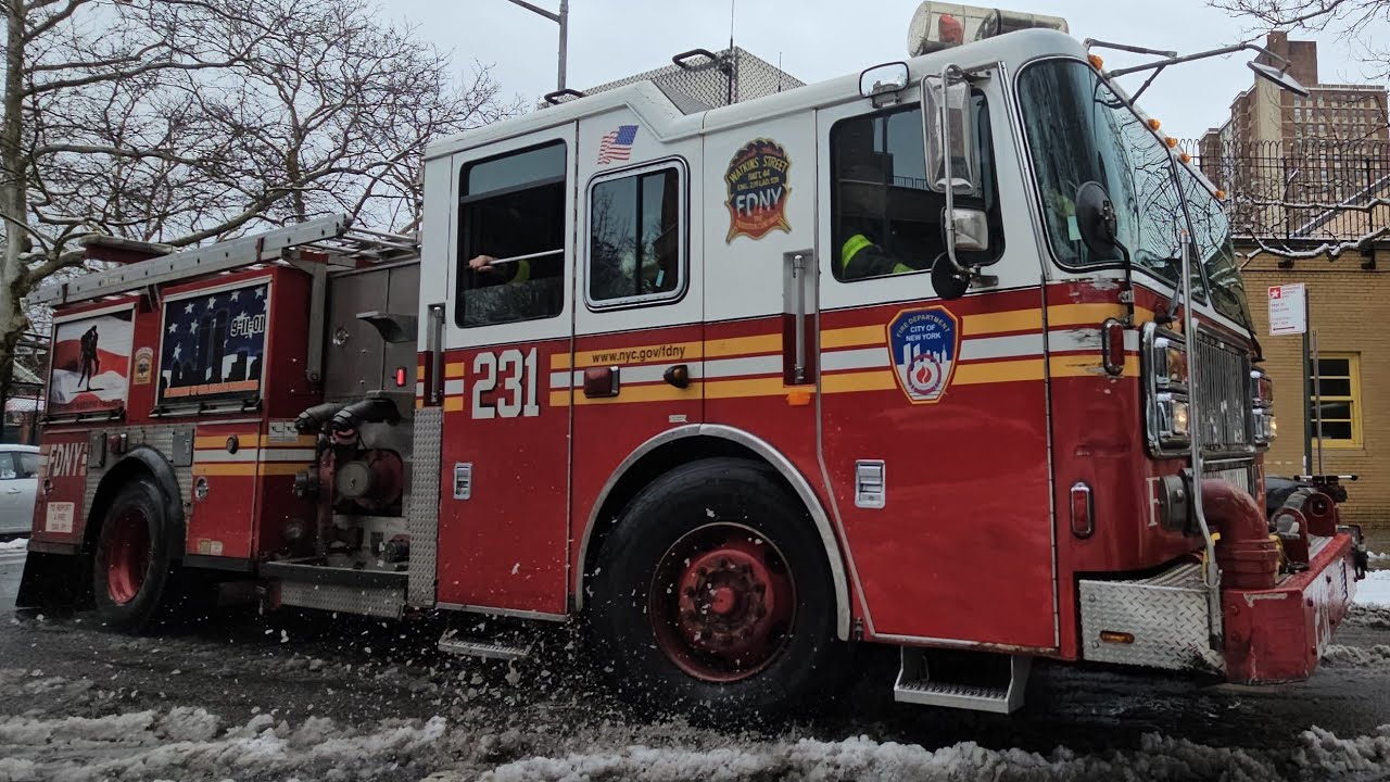 FDNY Engine 231 Returning Home On Watkins Street In Brownsville ...