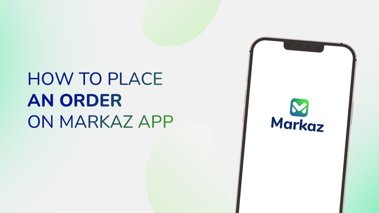 Part 12: How to place an Order on Markaz App - YouTube