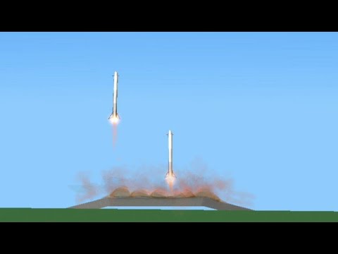How To Land Falcon Heavy Side Boosters | SFS - YouTube