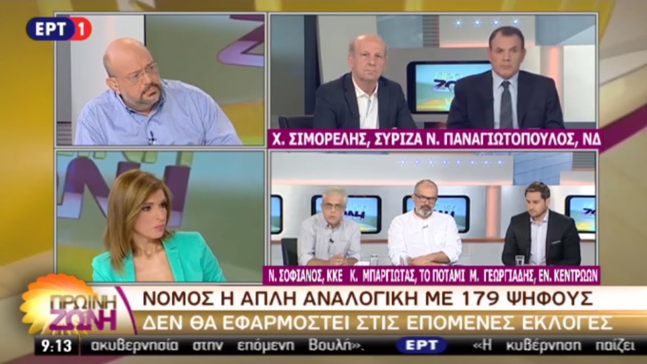 ΠΑΡΕΜΒΑΣΗ ΤΟΥ Ν. ΣΟΦΙΑΝΟΥ ΣΤΗΝ ΕΡΤ1 - YouTube