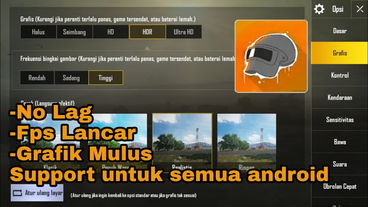 Cara ubah grafik PUBG Mobile Tanpa Config - YouTube