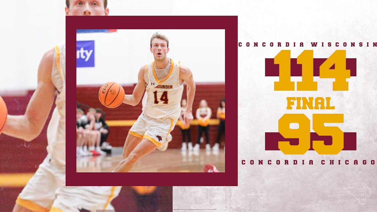 CUC Men's Basketball vs Concordia University Wisconsin Highlights - YouTube