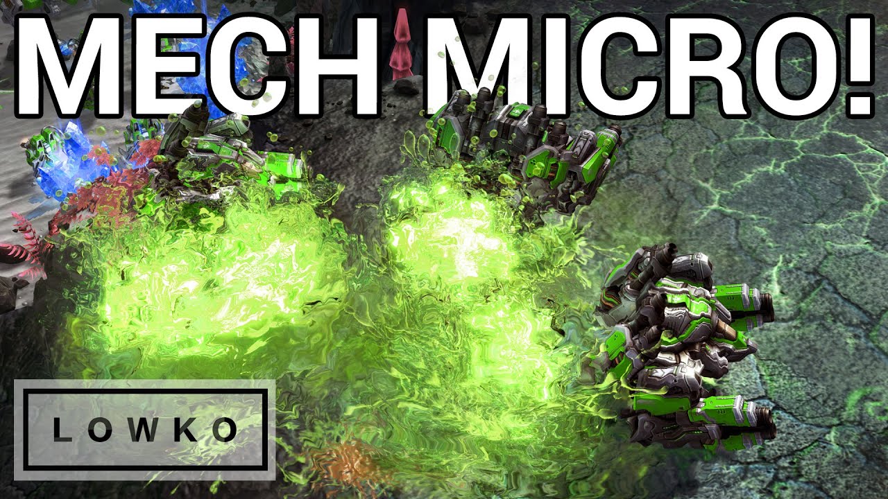 StarCraft 2: MICROING MECH! (uThermal vs Solar) - YouTube