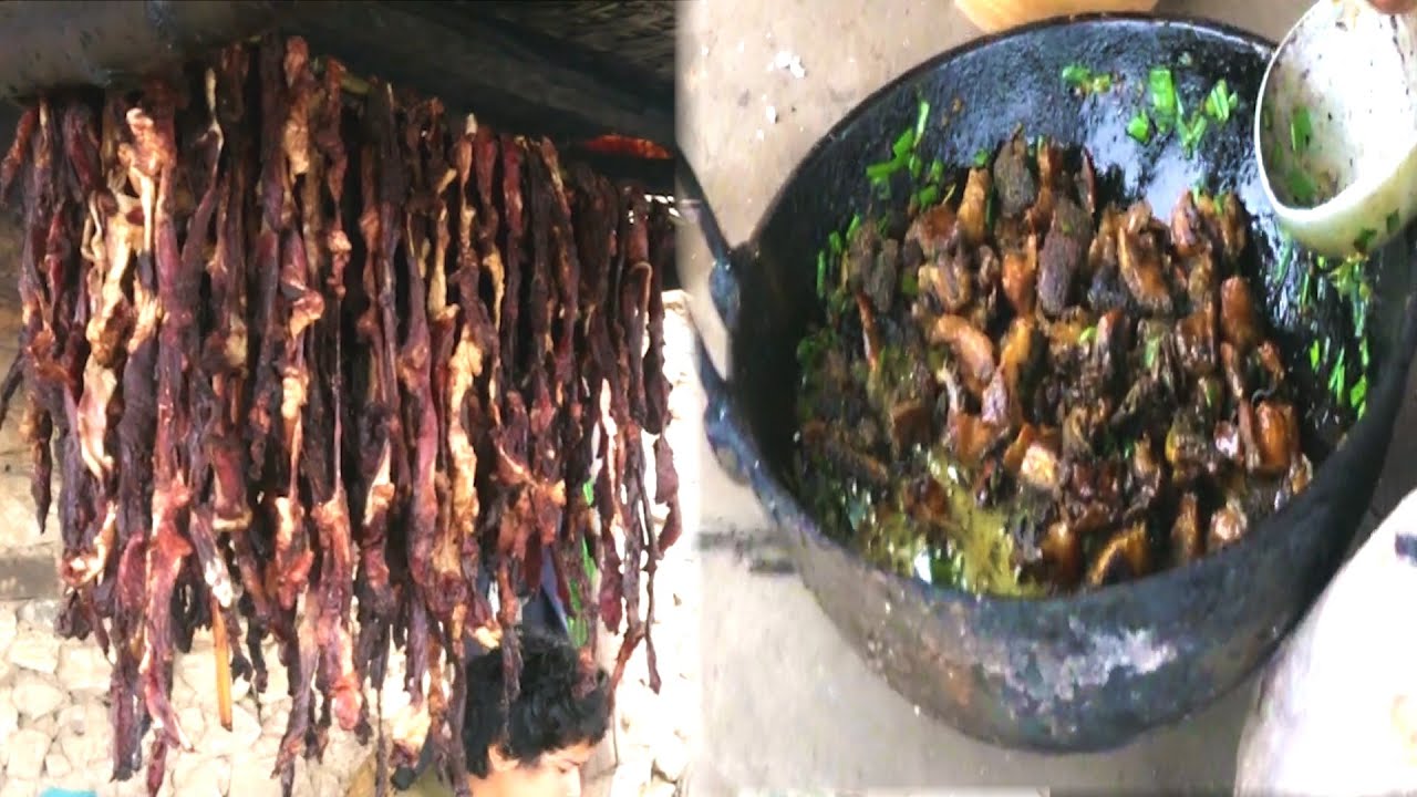 Village Dry meat 🍖 in dinner - YouTube