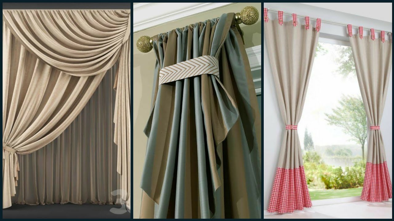 beautiful silk and satin long wall & window curtains styles and ideas ...
