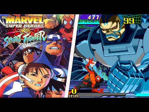 Marvel Super Heroes vs. Street Fighter PS1 Gameplay Walkthrough Part 1 ...