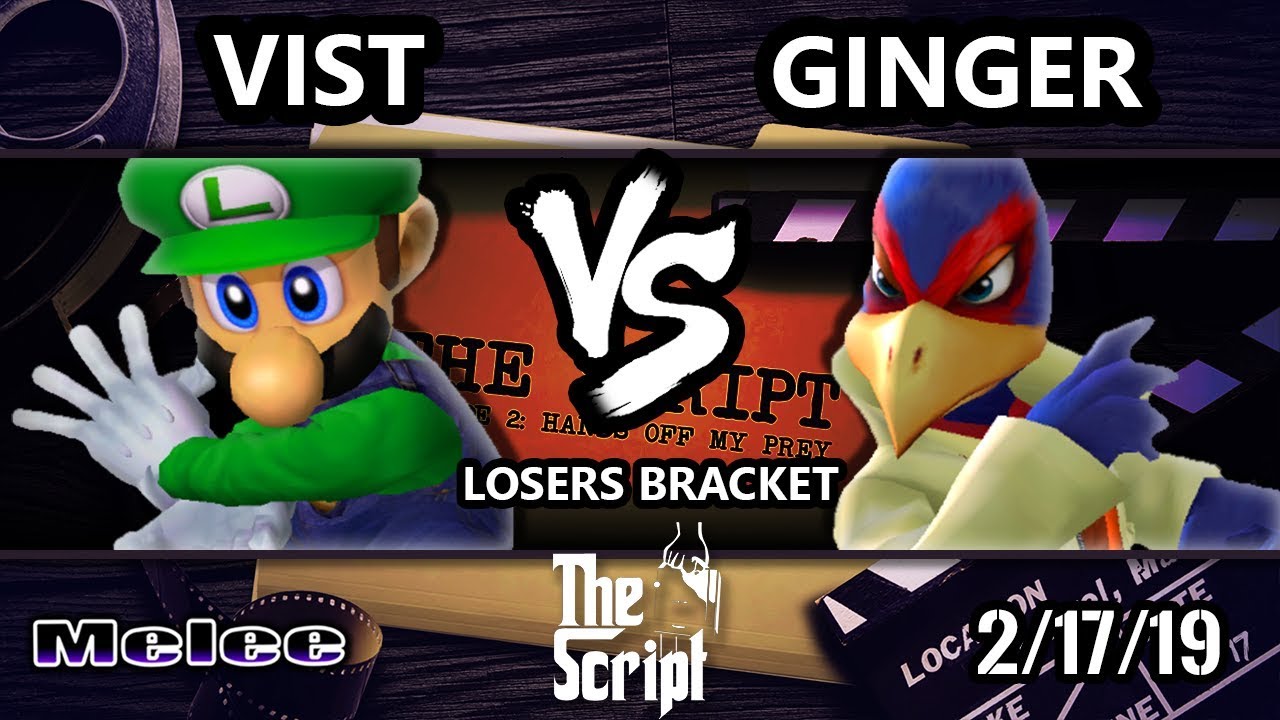 The Script 2 SSBM - Vist (Luigi) Vs. Ginger (Falco) - Smash Melee ...