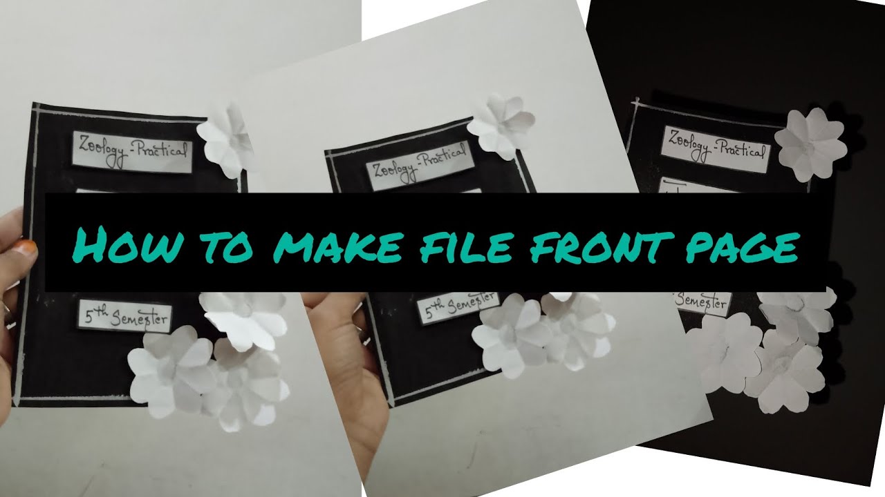 How to make file front page || Very Easy way to make file front page ...