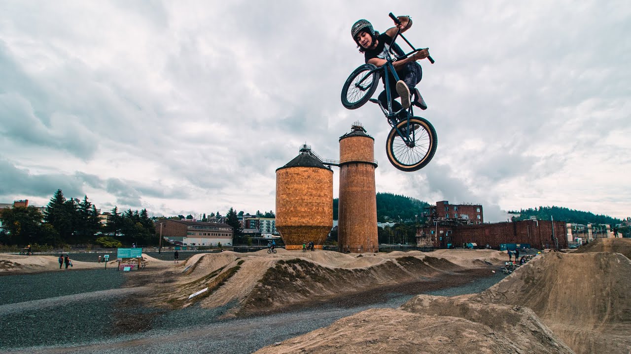 Bellingham Waterfront Dirt Jump Park on BMX! - YouTube