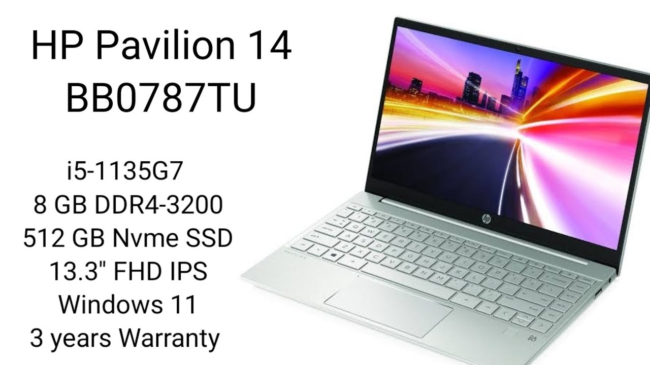 HP PAVILION 13-BB0787TU 13.3 INCH FULL HD DISPLAY INTEL I5-1135G7 8 GB ...