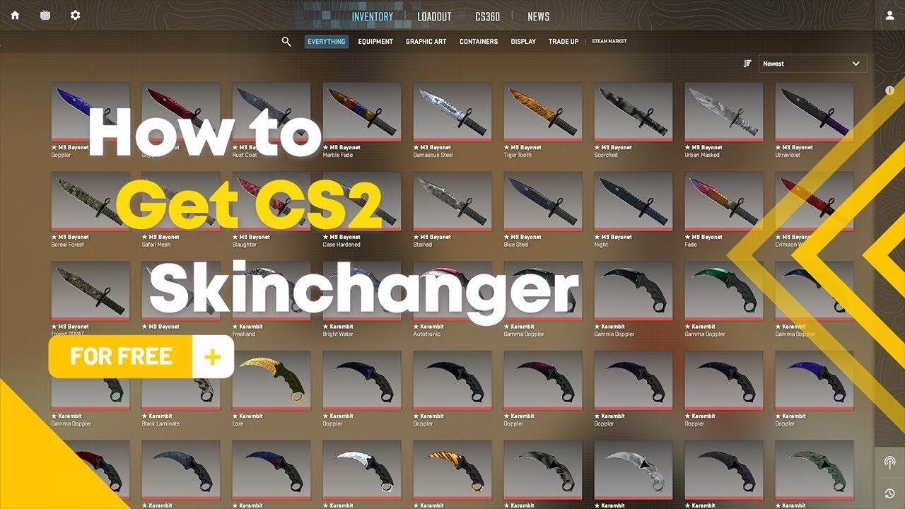 CS2 BEST FREE INVENTORY CHANGER FREE DOWNLOAD - YouTube
