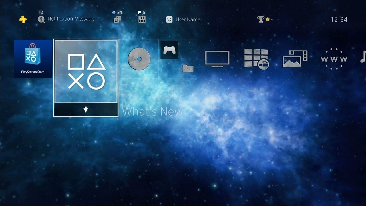 Deep Space - PS4 Dynamic Theme - YouTube