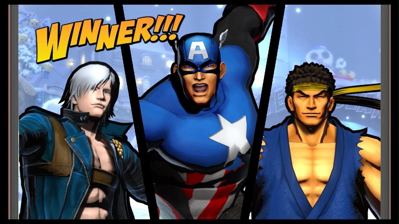 Ultimate Marvel vs Capcom 3 arcade.Captain America -Dante-Ryu. - YouTube