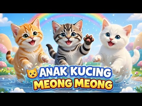 LAGU ANAK 🇮🇩 ANAK KUCING MEONG MEONG - KITTEN SONG - LAGU ANAK BALITA VIRAL